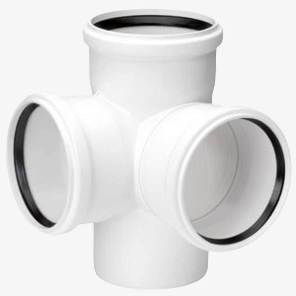 DRAIN - Eckdoppelabzweig 87° - verschiedene Ausführungen